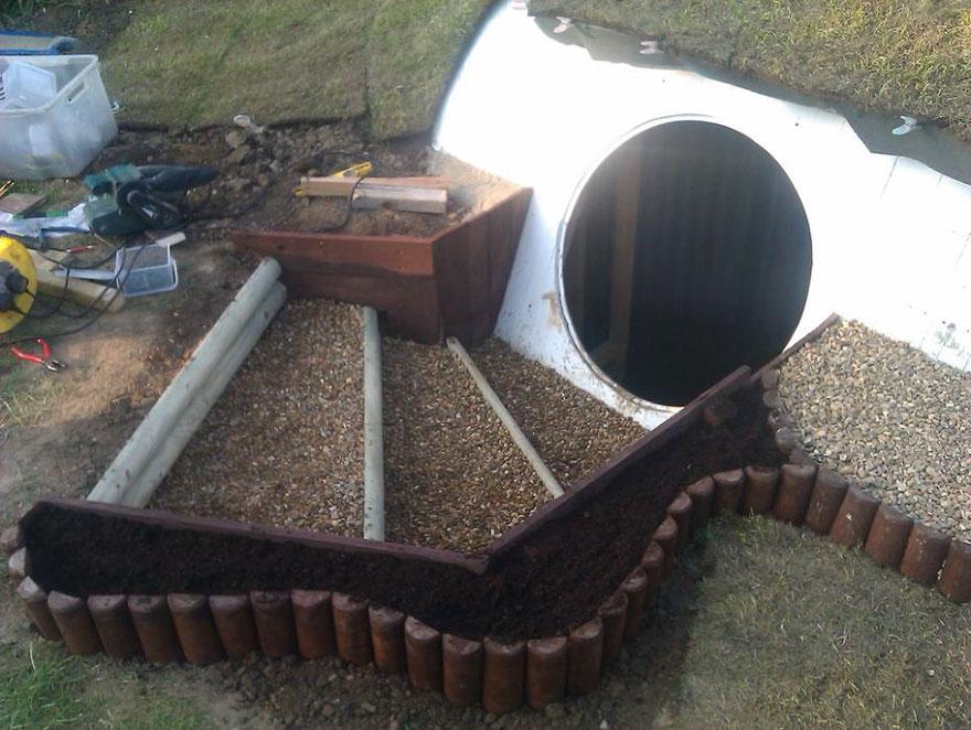 Como construir uma casa de Hobbit no seu quintal