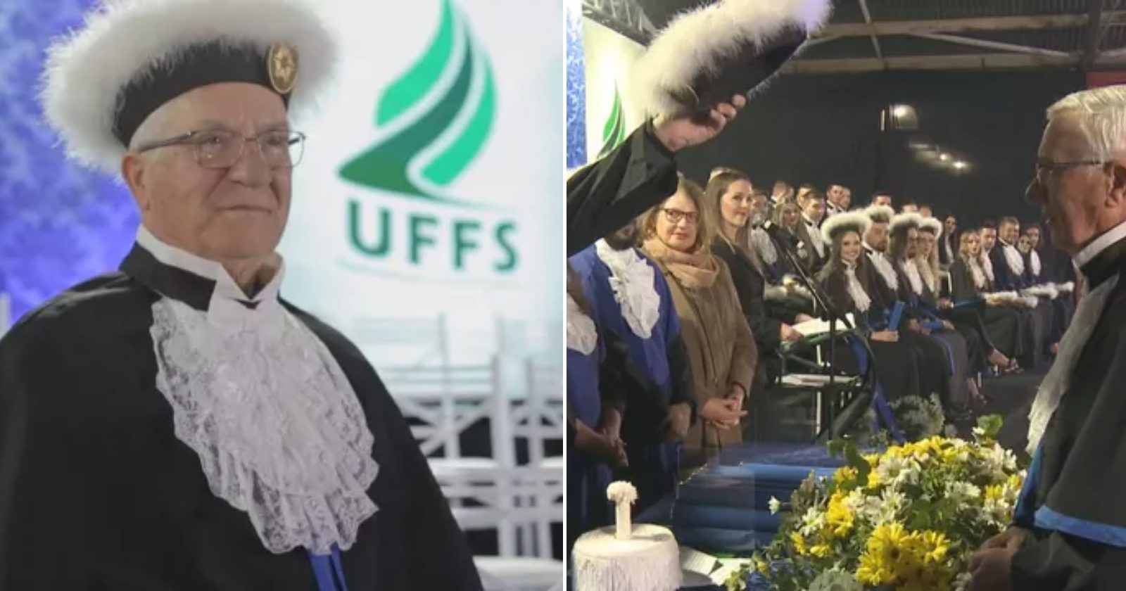 Aos 74 anos, agricultor se forma em Agronomia e comemora sonho Aos 74 anos, agricultor se forma em Agronomia e comemora sonho